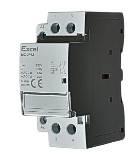 Modular Contactor 2 Pole 63a Excel Shop