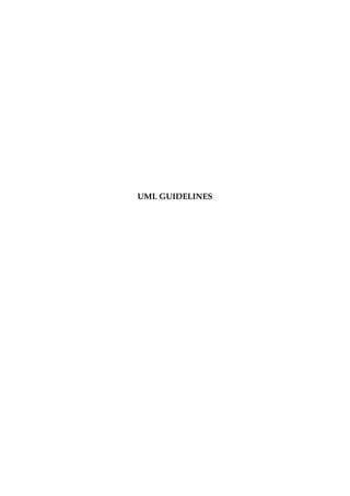 UML Guidelines PDF