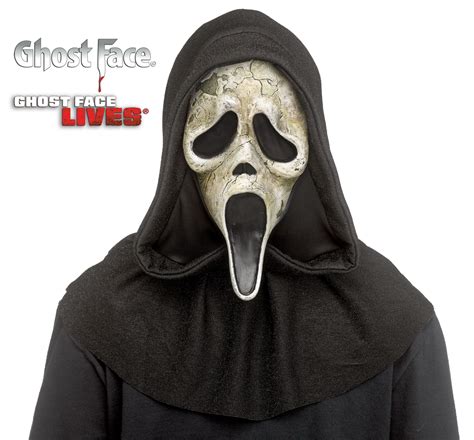 Deluxe Ghost Face Aged Mask Screamers Costumes