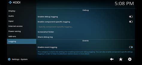 Log Fileios Native Sharing Official Kodi Wiki