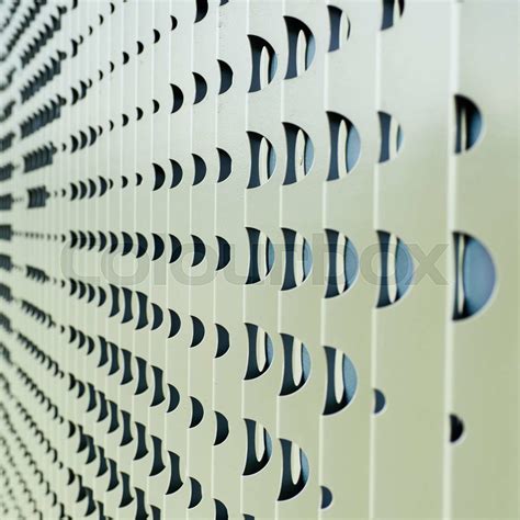 Wall Protector Made Of Perforated Metal Stock Image Colourbox