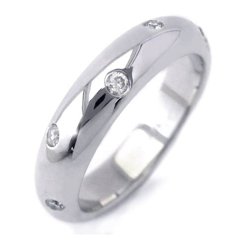 5mm Bezel Set Womens Diamond Wedding Band B19 5
