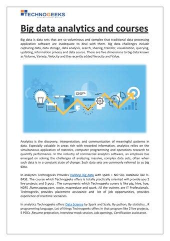 Big Data Analytics And Courses By Technogeekscs Issuu