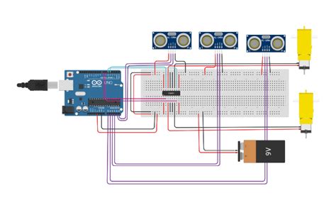 Circuit Design Copy Of Lcd Project For Measuring Distance Tinkercad