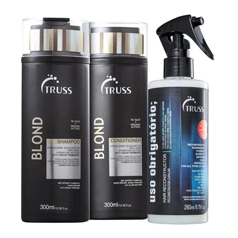 Kit Truss Blond Shampoo 300ml E Condicionador 300ml Uso Obrigatório
