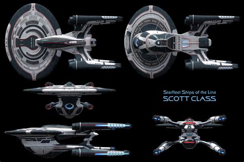 Scott Class Starship High Resolution By Enethrin On Deviantart