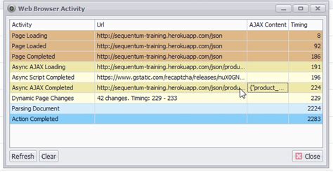using the json parser