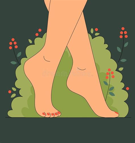 Beautiful Naked Sexy Woman Hay Background Stock Illustrations 855