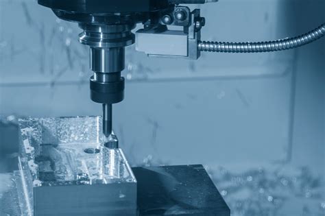 The Cnc Milling Machine Chamfer Cutting Aluminum Part By Chamfer Tool
