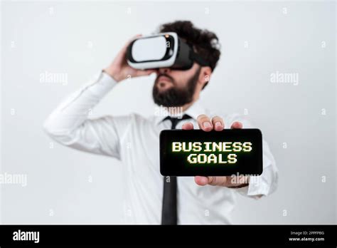 Text Showing Inspiration Business Goals Business Concept Expectation To Accomplish Over A