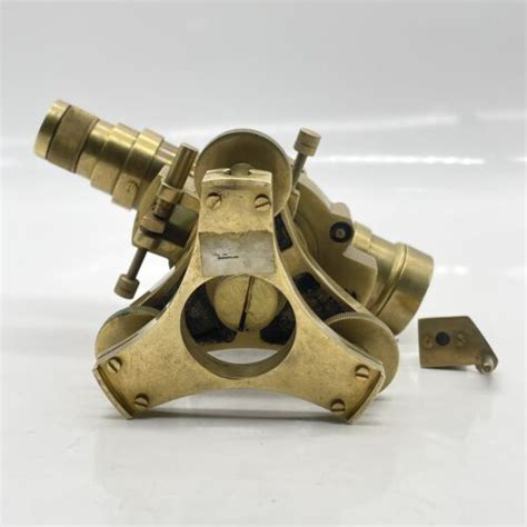 Vintage J Ross London Brass Dumpy Level Theodolite Telescope