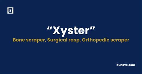 Xyster Dictionary
