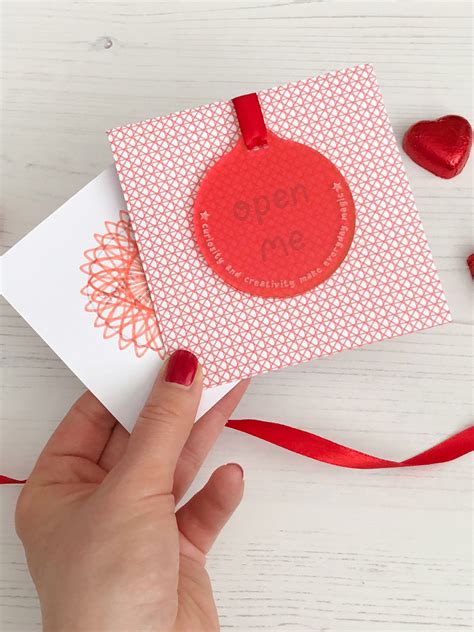 Personalised Secret Message Red Reveal Mini Print And Decoder Etsy