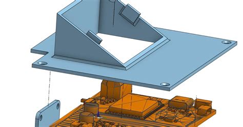 Metro Esp32 S2 Enclosure With Intregal Holder For 13 Lcd And Qt Py