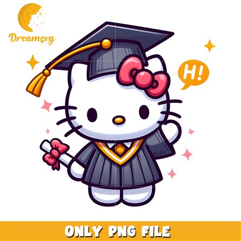 Hello Kitty Graduation Png Dreamsvg Store