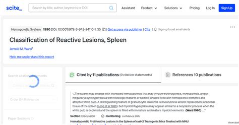 Classification Of Reactive Lesions Spleen