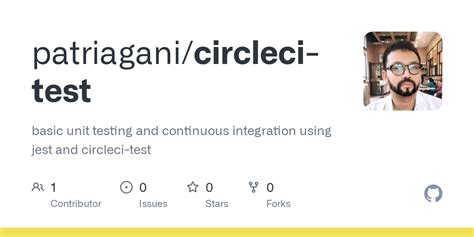 Github Patriaganicircleci Test Basic Unit Testing And Continuous Integration Using Jest And