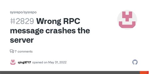 Wrong Rpc Message Crashes The Server · Issue 2829 · Sysreposysrepo