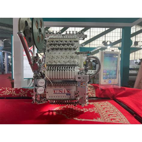 unix high speed single head computerised embroidery machine with
