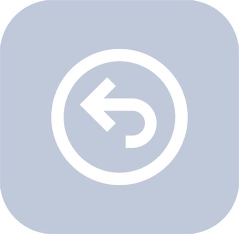 Back Arrow Undo User Interface Gesture Icons