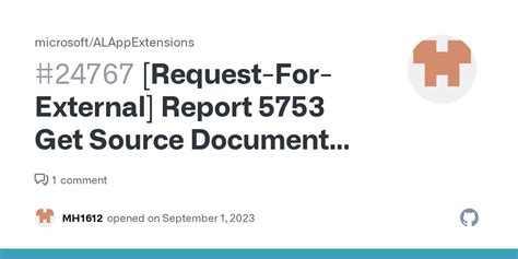 Request For External Report 5753 Get Source Documents Procedure