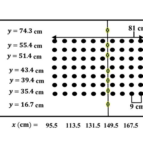 Schematic Top View Of The Measurement Stations Along Stream Wise And