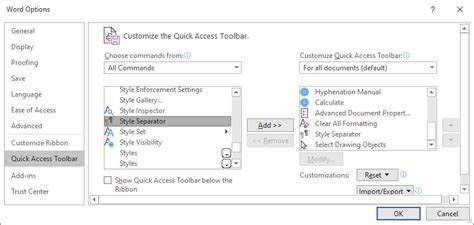 Using Microsoft Word's Style Separator - SMA: The Program Lifecycle ...