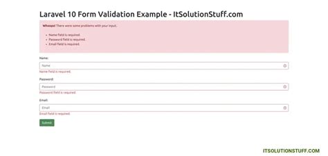 Laravel 10 Custom Validation Error Message Example Danatec