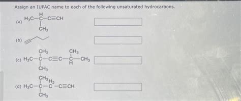 Solved Assign an IUPAC name to each of the following | Chegg.com