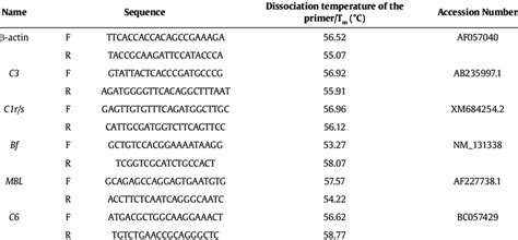 Oligonucleotide Primers Sequence Download Scientific Diagram