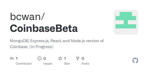 GitHub Bcwan CoinbaseBeta MongoDB Express Js React And Node Js Version Of Coinbase In