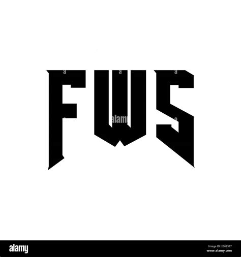 Fws Letter Logo Design For Technology Company Fws Logo Design Black And White Color Combination