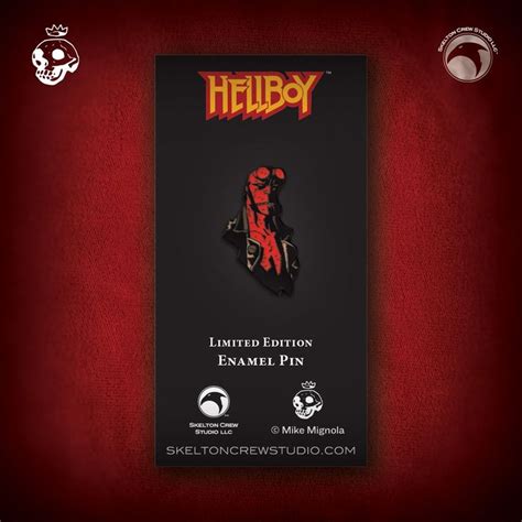 Hellboybprd Limited Edition Hellboy Enamel Pin New Larger Size