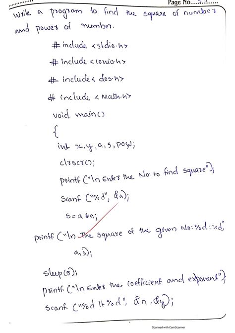 SOLUTION C Program To Find Sqare And Power Of Number Studypool
