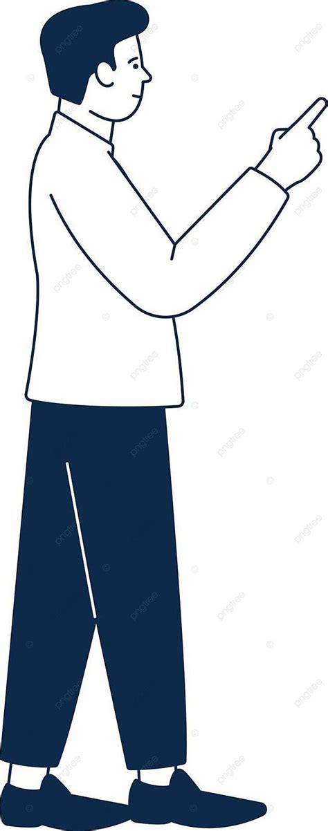 Man Pointing Finger Person Showing Direction Concept Pointing Male Sign