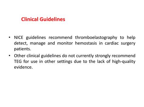 Teg Thrombelastograph® Pptx