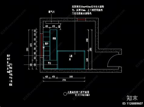实木定制高低床cad施工图下载【id 1126889607】 知末案例馆