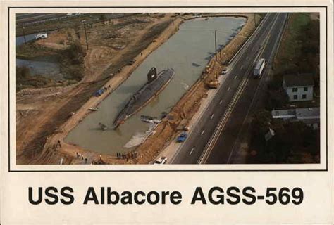 Uss Albacore Agss 569 Portsmouth Nh Postcard