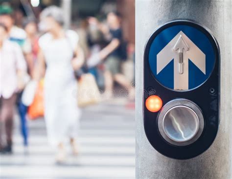 Pedestrian Traffic Light Crossing Push Button Controller In Bangkok