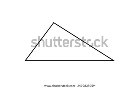 Obtuse Scalene Triangle Mathematics Stock Vector Royalty Free