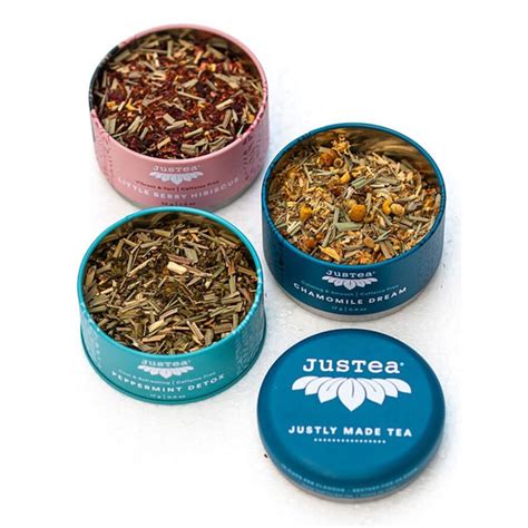 Justea Loose Leaf Herbal Tea Trio T Tin Zee Bee Market Llc