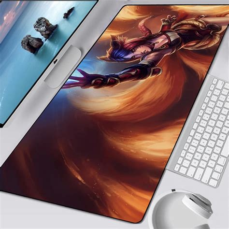 Sexy Ahri Mousepad Collection League Of Legends Gaming Etsy