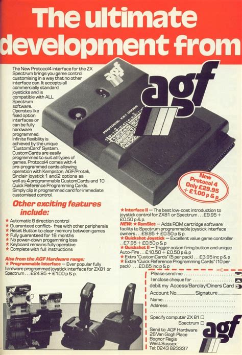 Agf Protocol 4 Programmable Joystick Interface Agf Protocol 4 Programmable Joystick Interface