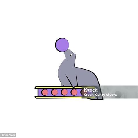 서커스 도장 색된 아이콘입니다 모바일 개념 및 웹 응용 프로그램에 대 한 색깔된 서커스 아이콘의 요소입니다 색상 서커스 인감 아이콘 웹 및 모바일에 대 한 사용할 수