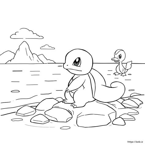 Water Type Pokemon Coloring Pages Esle