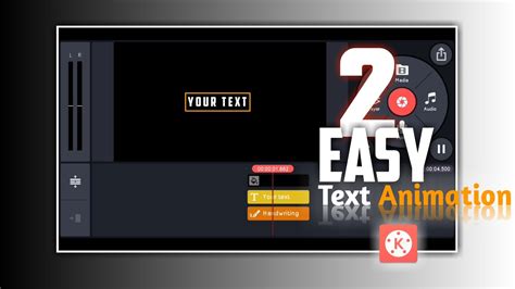 2 Easy Text Animation Using Kinemaster👌🏻 Part 1 Youtube