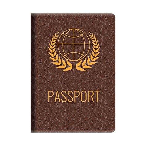 Premium Vector Realistic Vector Passport Mockup Front Cover Of High