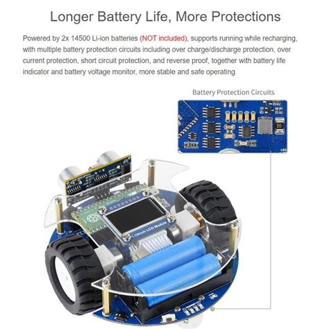 waveshare picogo mobile robot based on raspberry pi pico self drivin