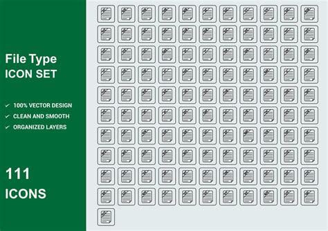file type icon set 34458378 vector art at vecteezy