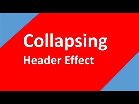 Collapsing Header Tutorial HTML CSS Tech Talk Tricks Empower Youth